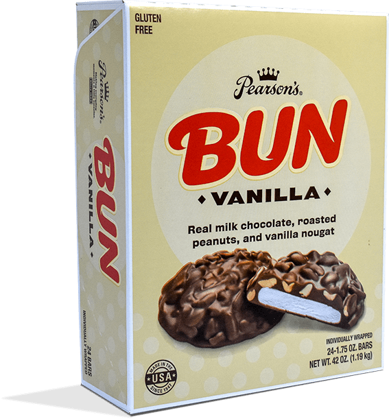 BUN | Chocolate, Peanuts & Maple Nougat | Pearson's Candy